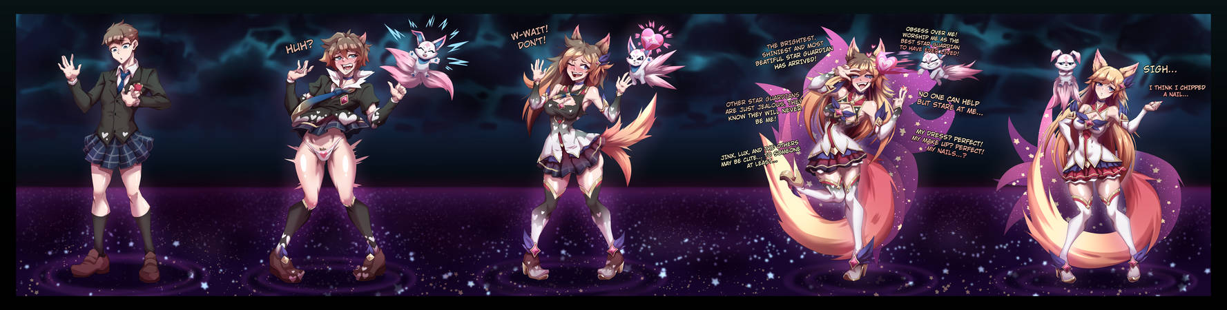 Star Guardian Ahri Tf Tg By Yzaqtf On Deviantart