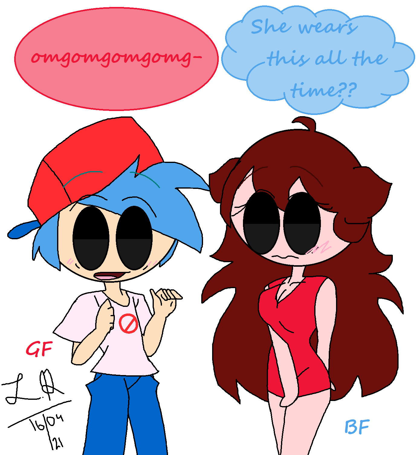 (Request) BF And GF Switch Bodies by xXBerryBombXx on DeviantArt (Request) BF And GF Switch Bodies by xXBerryBombXx on DeviantArt