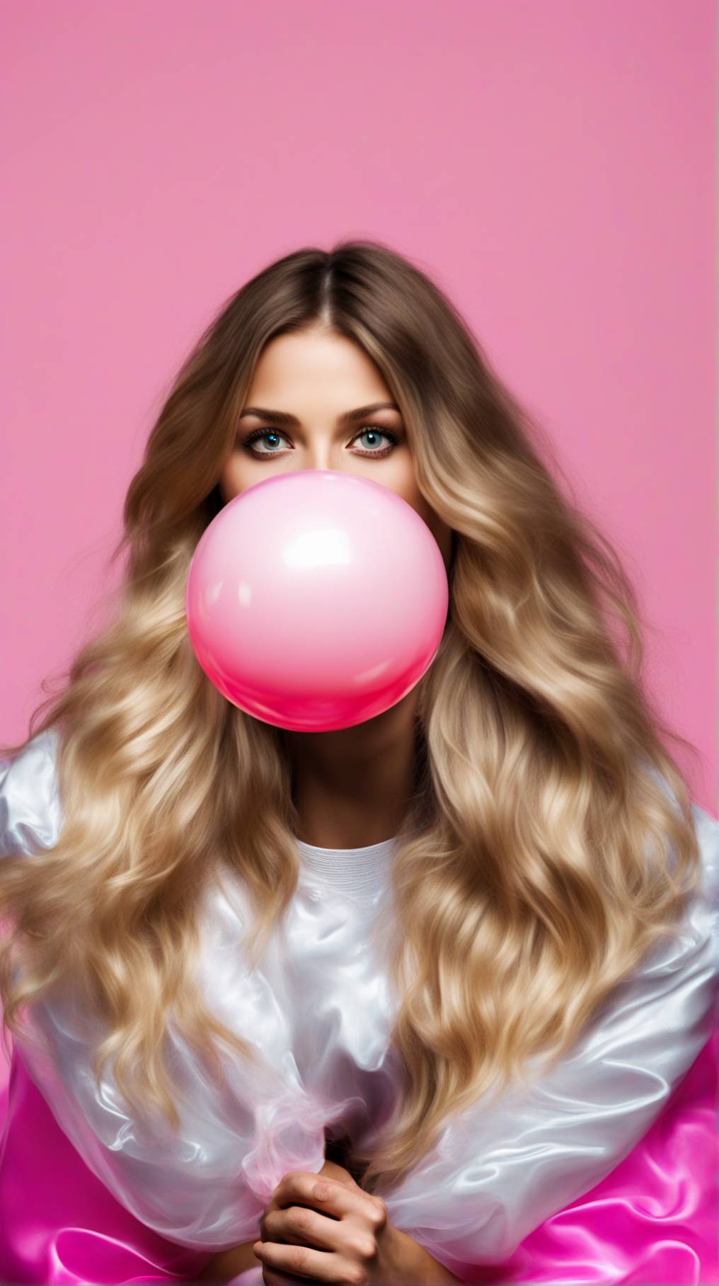 Woman Blowing Bubblegum Bubble By Nottoptext On Deviantart
