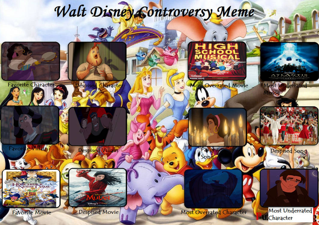 Walt Disney Controversy Meme By Media201055 On Deviantart