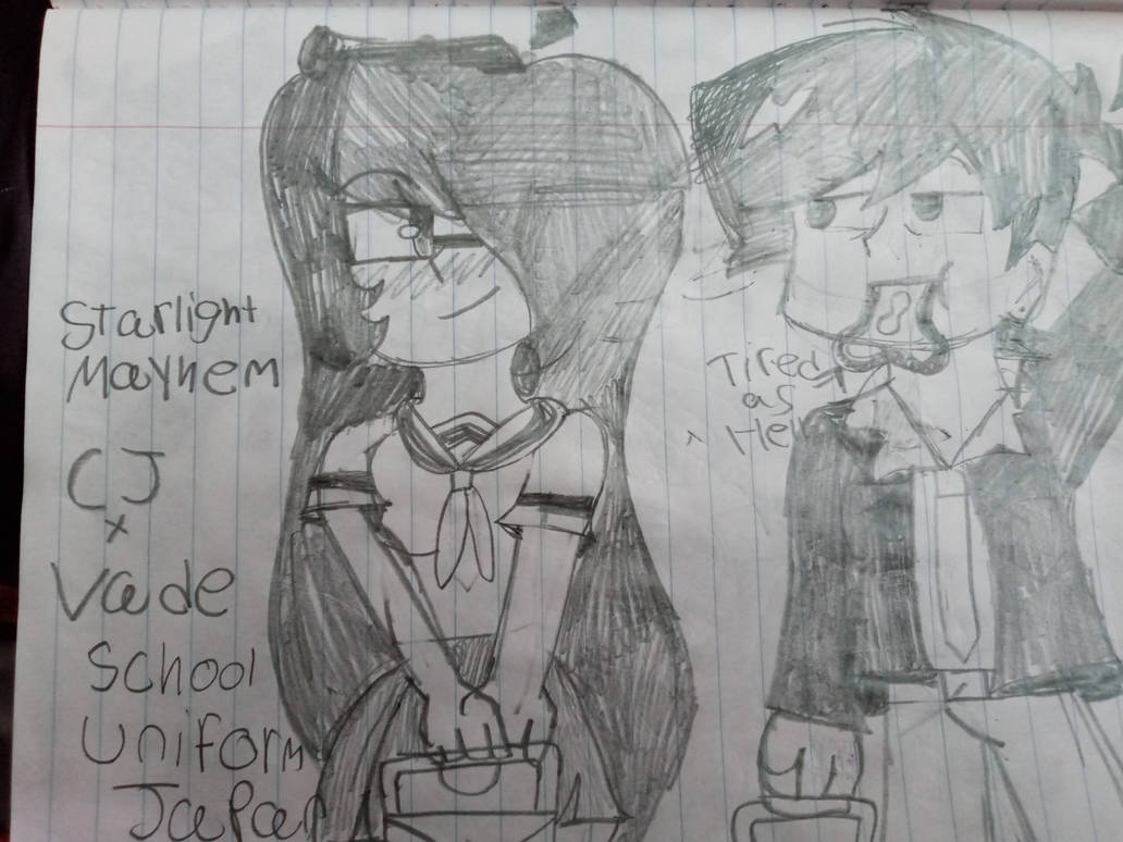 Cj X Vade In School Outfit By Punkydoodle18 On Deviantart