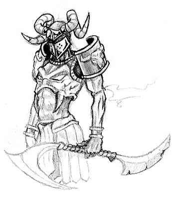 Stone knight sketch by turtleart on DeviantArt