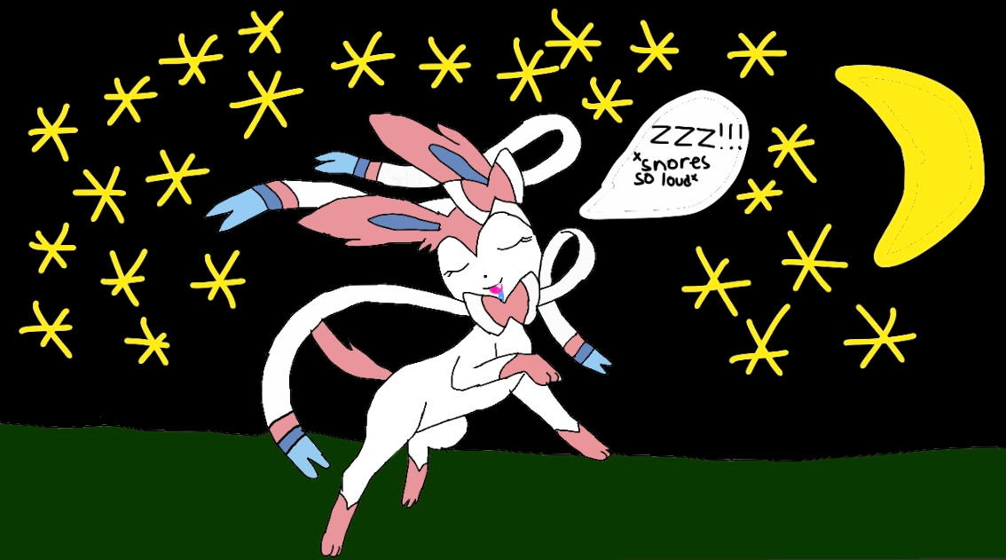 Sylveon Sleeping At Night By Theroadgeek266 On Deviantart