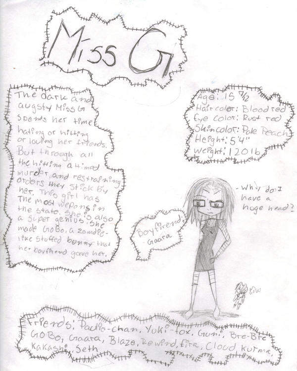 miss g by BETRAYALandREGRET on DeviantArt