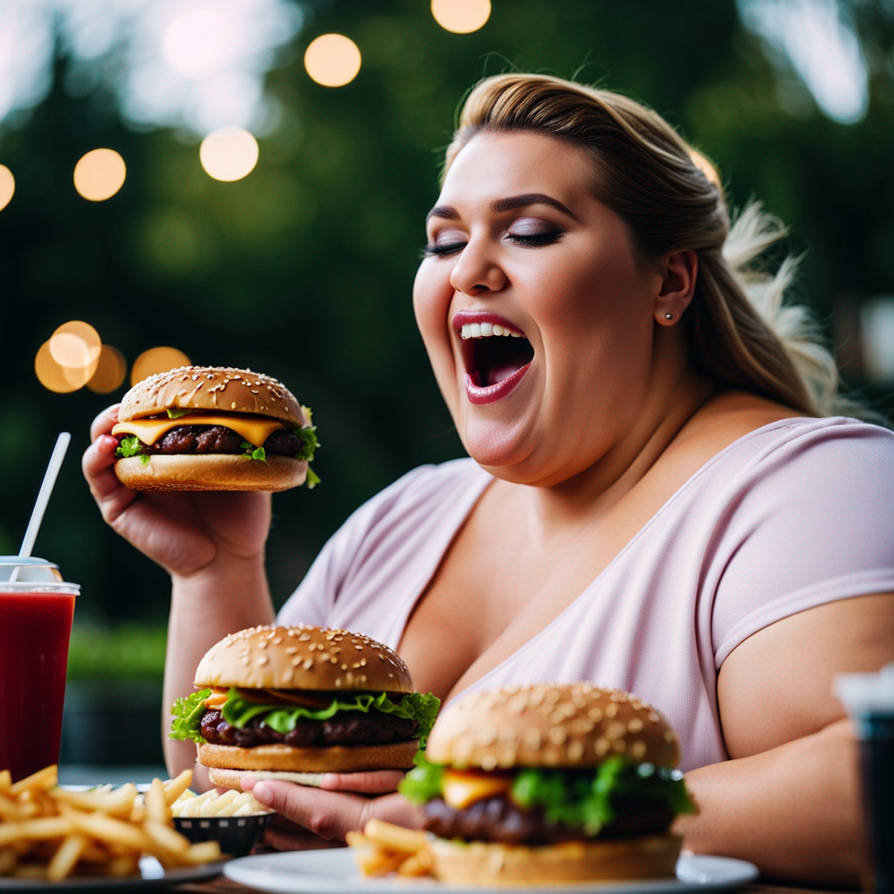 Ssbbw Eating Burgers By Hyproxic On Deviantart