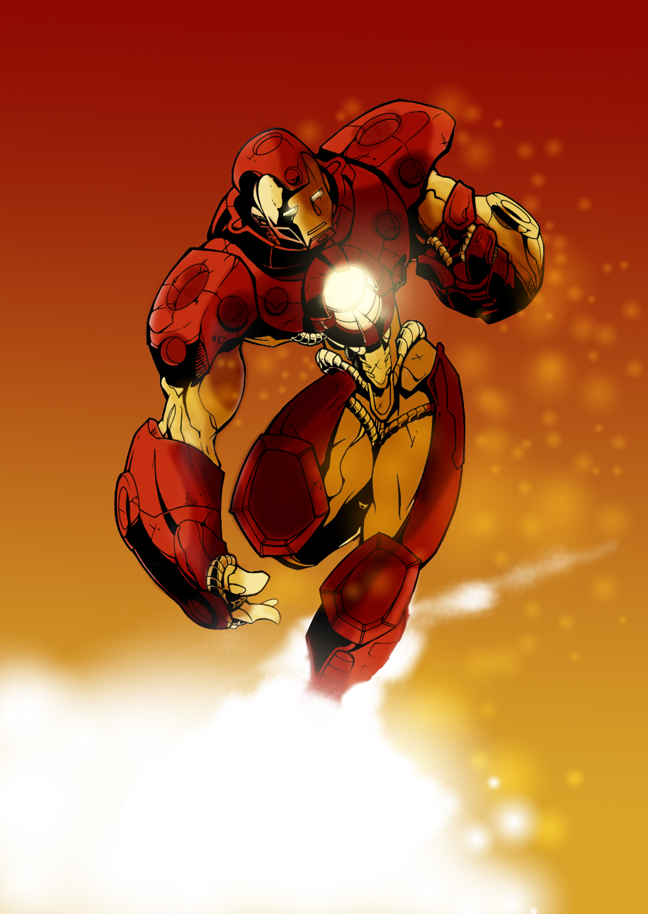 Iron man colored by gz12wk on DeviantArt