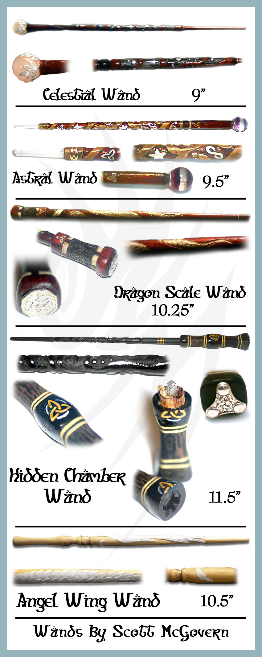 Hand Carved Wands by McGovernArts on DeviantArt
