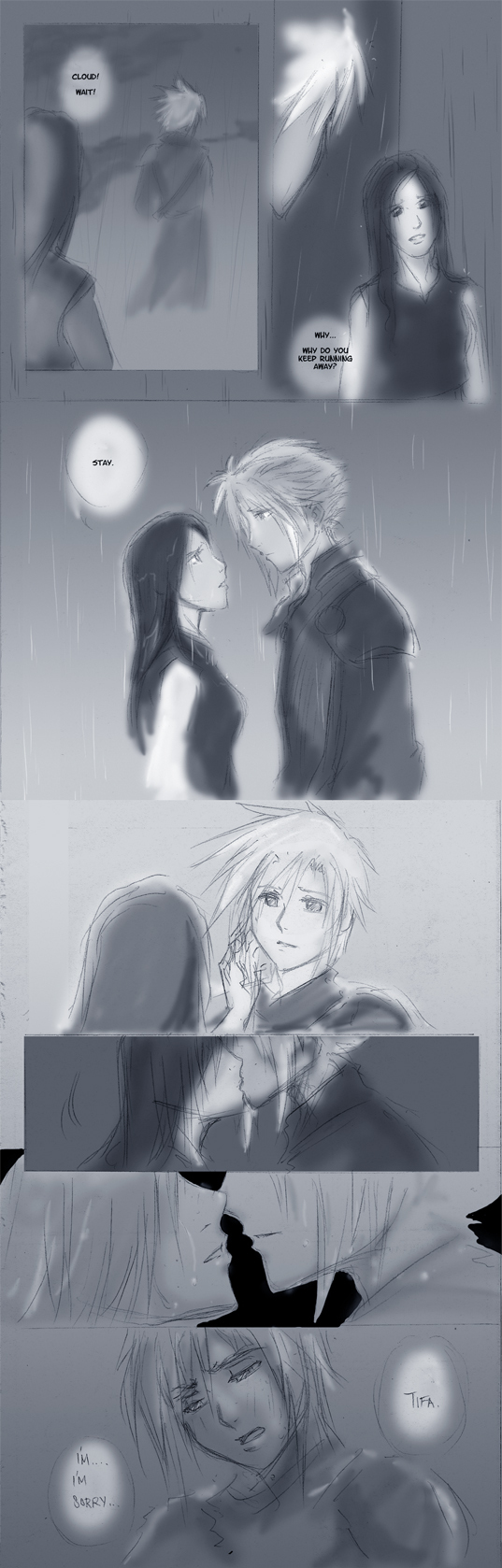 Kiss Meme Tifa X Cloud By Laurbits On Deviantart