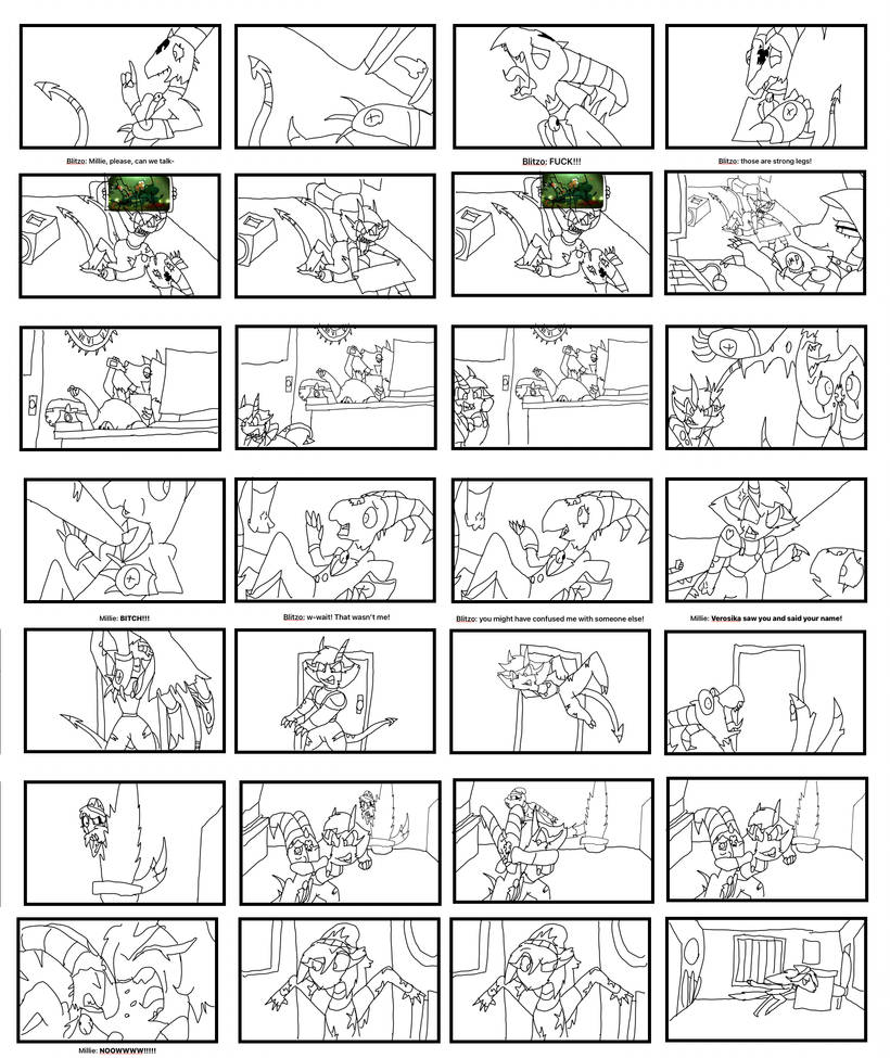 Helluva Boss Uprising Scene 2 Storyboard Piece 2 By Rileyopal On Deviantart