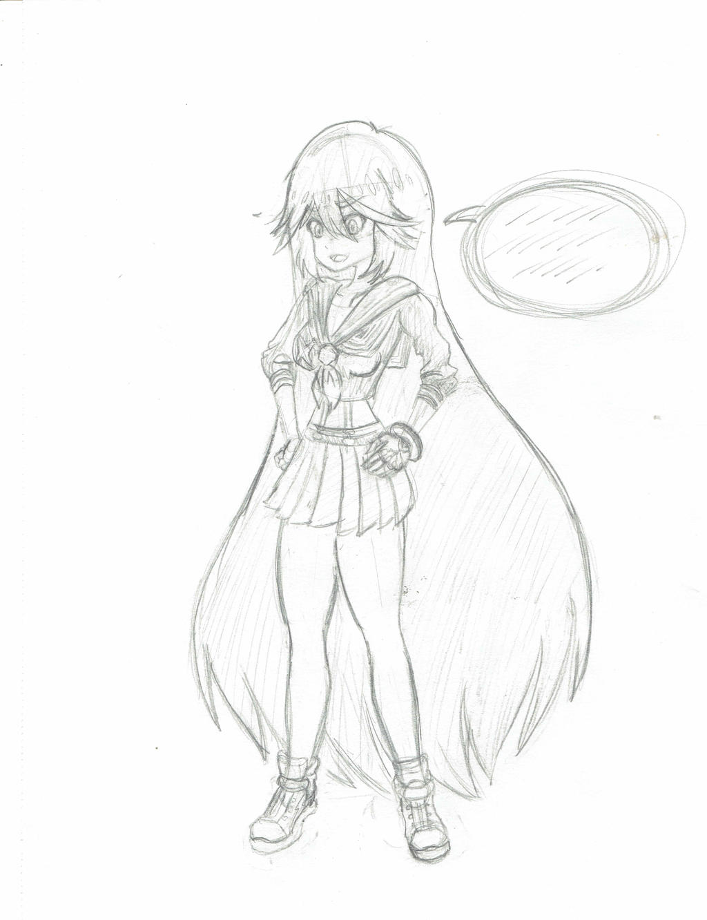 Ryuko Matoi Raw By Megatronman On Deviantart