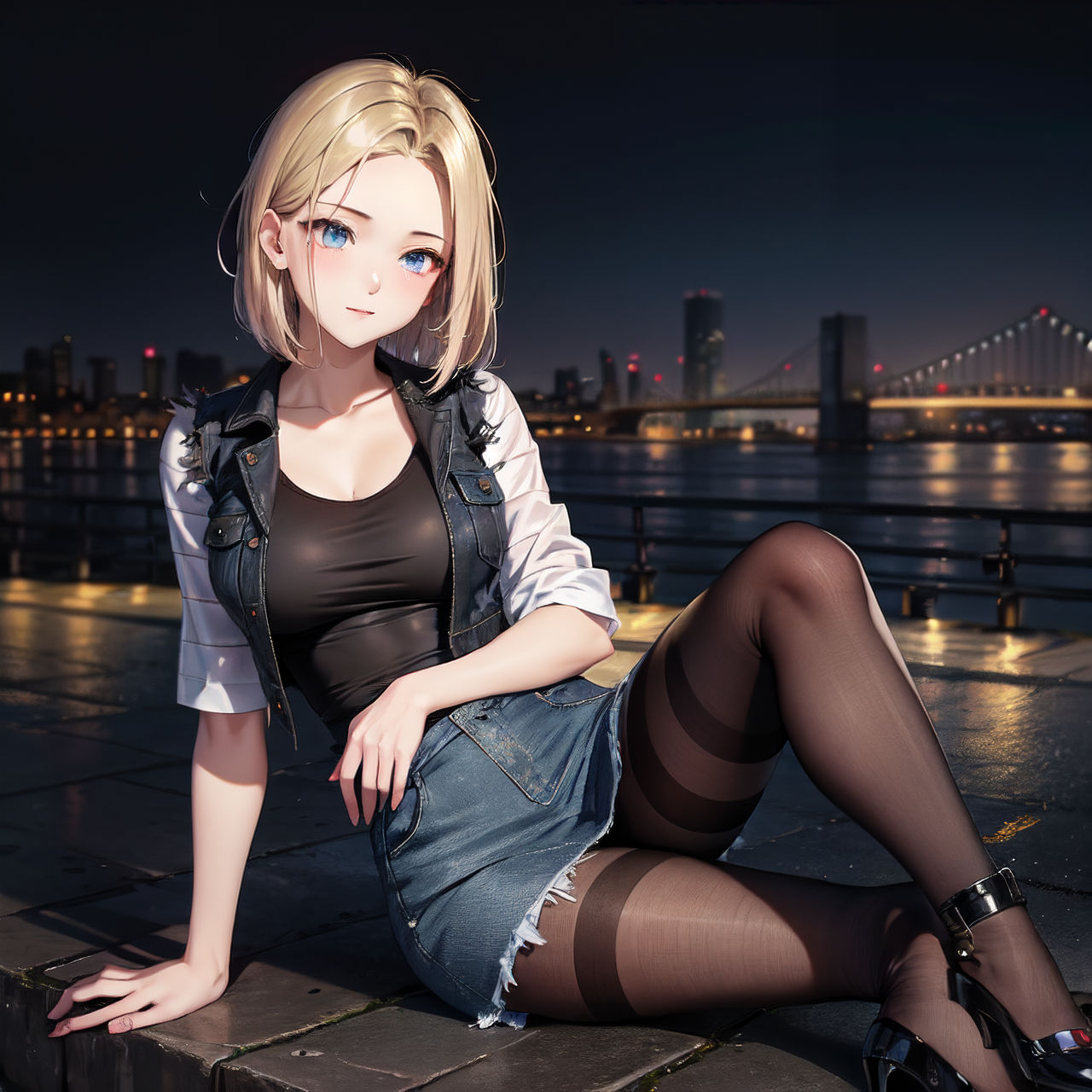 Android 18 By Darknessai On Deviantart