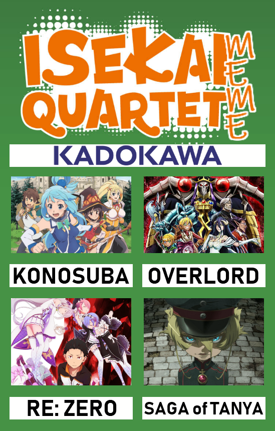 Isekai Quartet Meme ~ Example By 4xeyes1987 On Deviantart