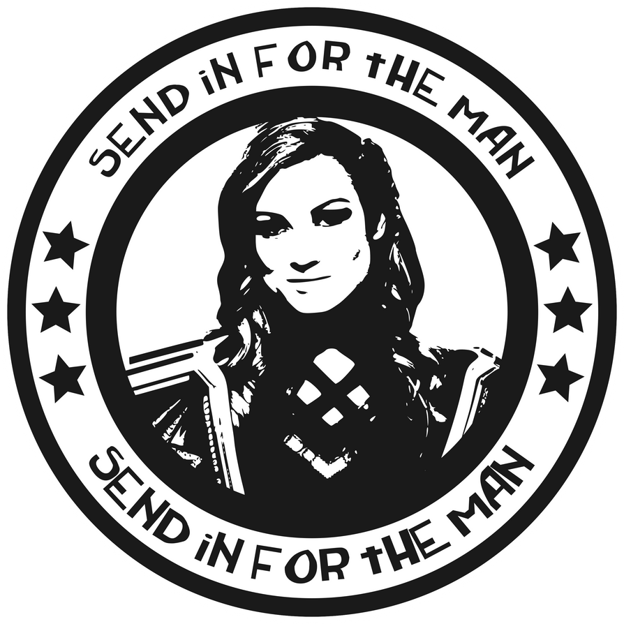 Send In For The Man Becky Lynch Logo By Darkvoidpictures On Deviantart