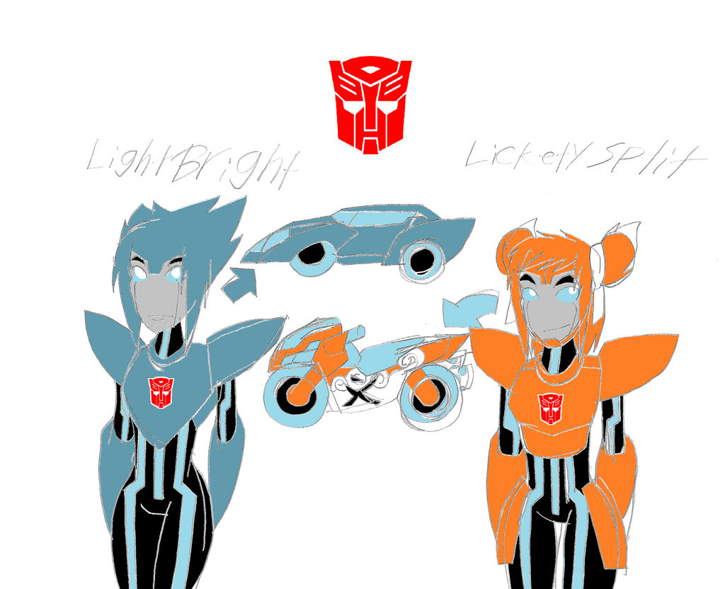 Transformers Omega Lightbright And Lickety Split By Werewolf90x On