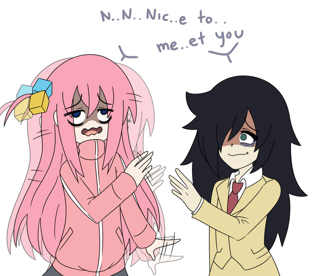 bocchi meet tomoko from watamote (art request) by DrawANeko on DeviantArt bocchi meet tomoko from watamote (art request) by DrawANeko on DeviantArt