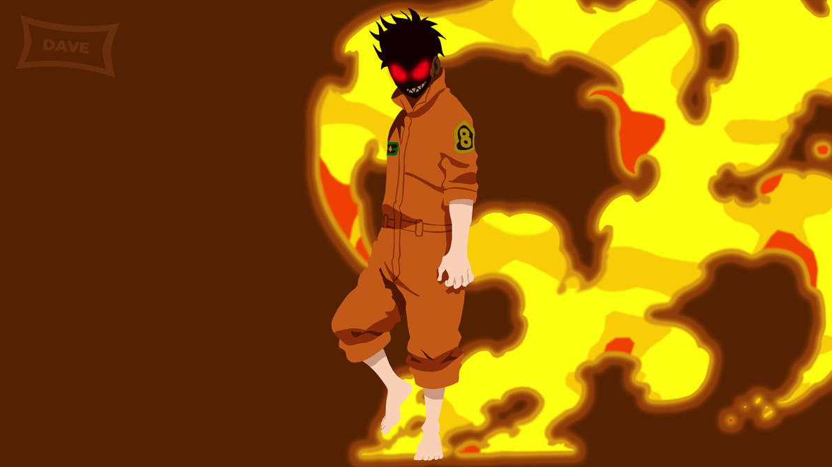 Fire Force Shinra Kusakabe Minimalist Art By Dave020626 On Deviantart