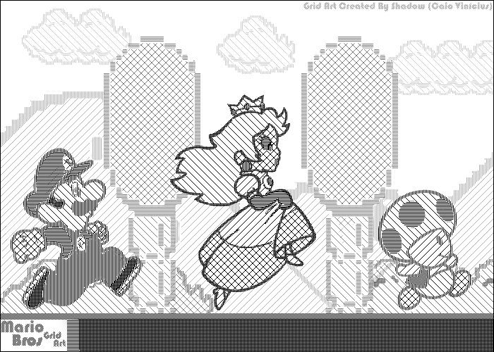 Mario Bros Grid Art by shadow-lol on DeviantArt