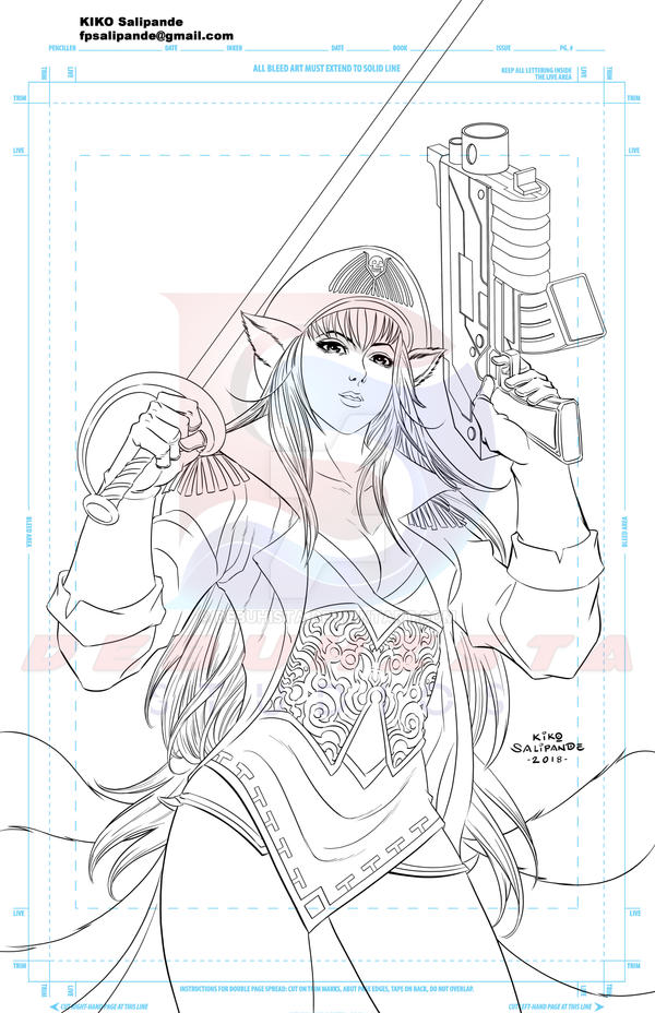 Commission Art_Commissar Ahri_Digital Inks by debuhista on DeviantArt Commission Art_Commissar Ahri_Digital Inks by debuhista on DeviantArt