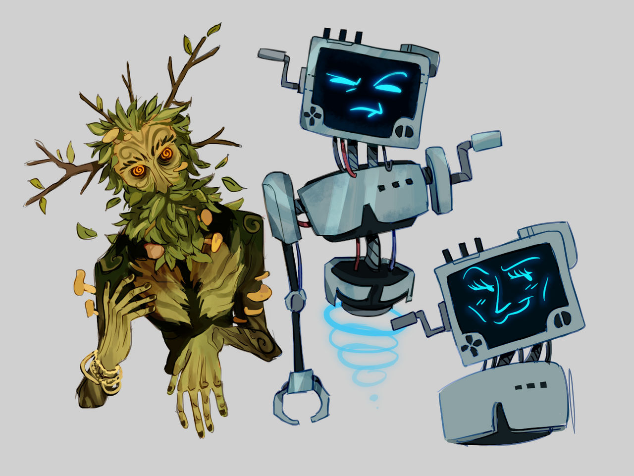 Spoilers Inscryption Leshy And P03 By Bright Goat On Deviantart