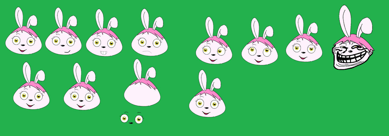 Gwen Bunny Face Sprites By Megaenterprises8089 On Deviantart