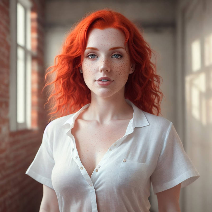 Redhead By Ai Portraits On Deviantart