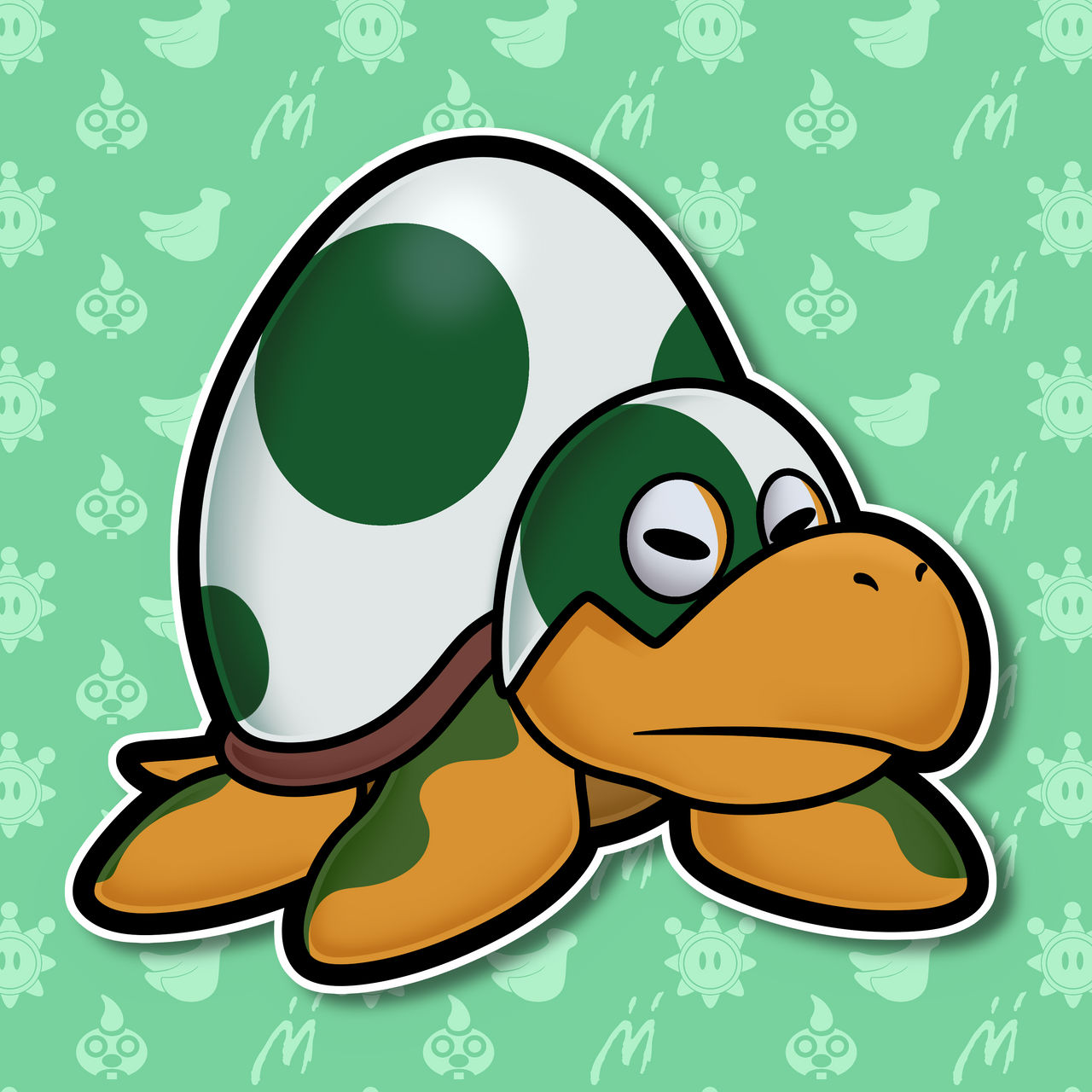 Paper Mario Sunshine Snooze A Koopa By Muzyoshi On Deviantart