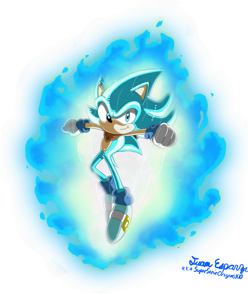 Super Sonic Blue Dragon Ball Super Style 2 By Supersonicorigins100 On Deviantart