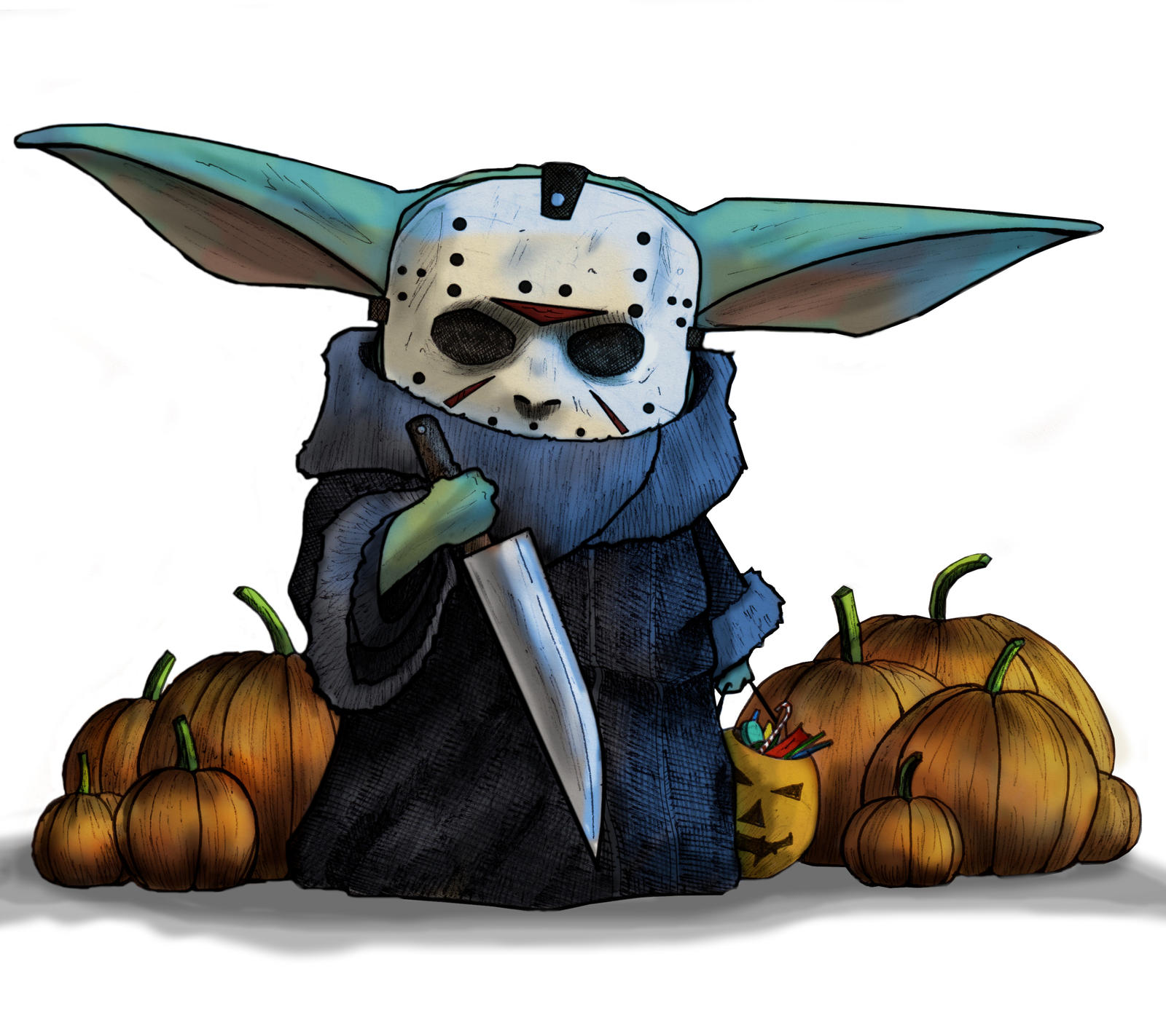 Halloween Grogu By Gilliland35 On Deviantart
