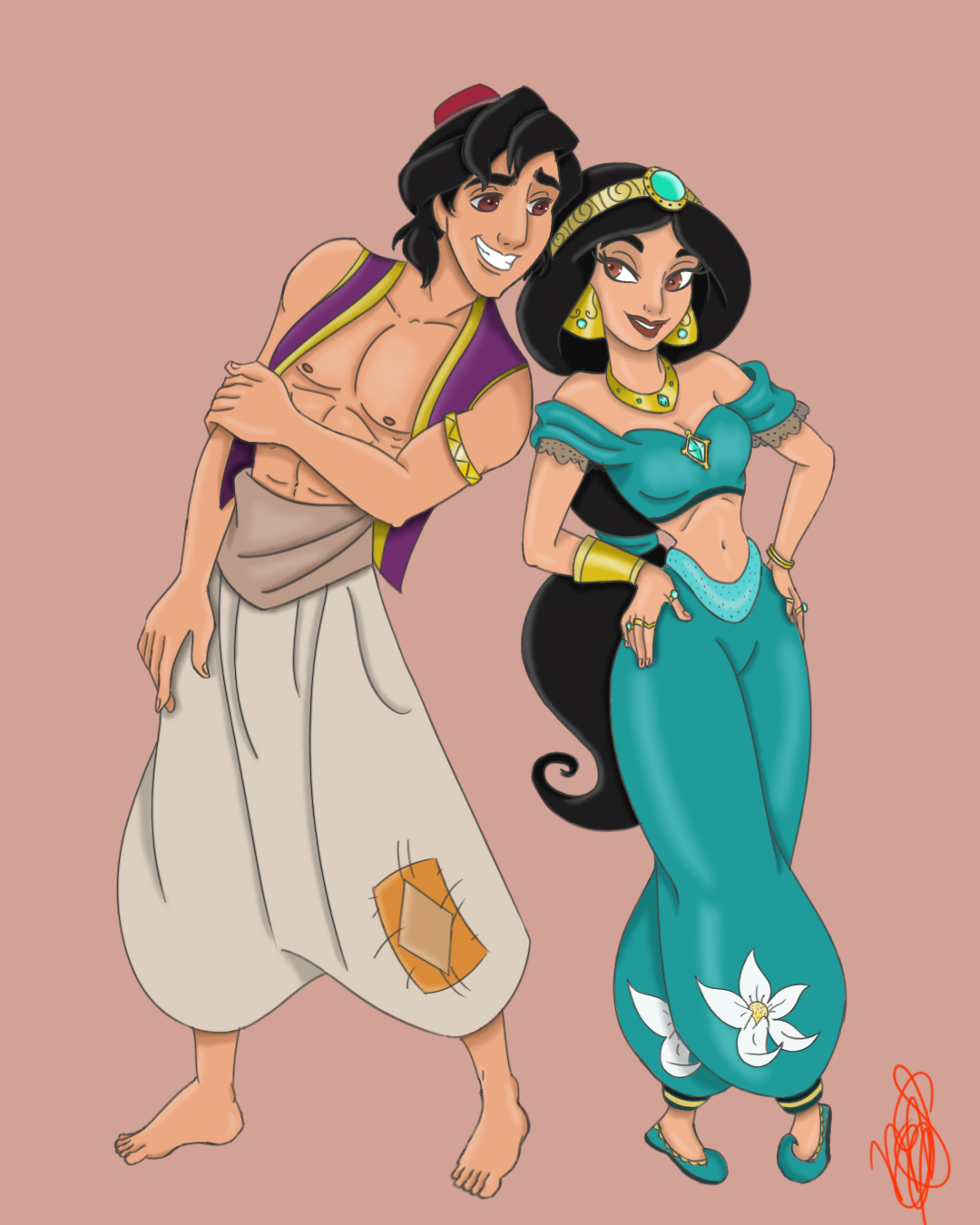 Aladdin And Jasmine By Maik2794 On Deviantart