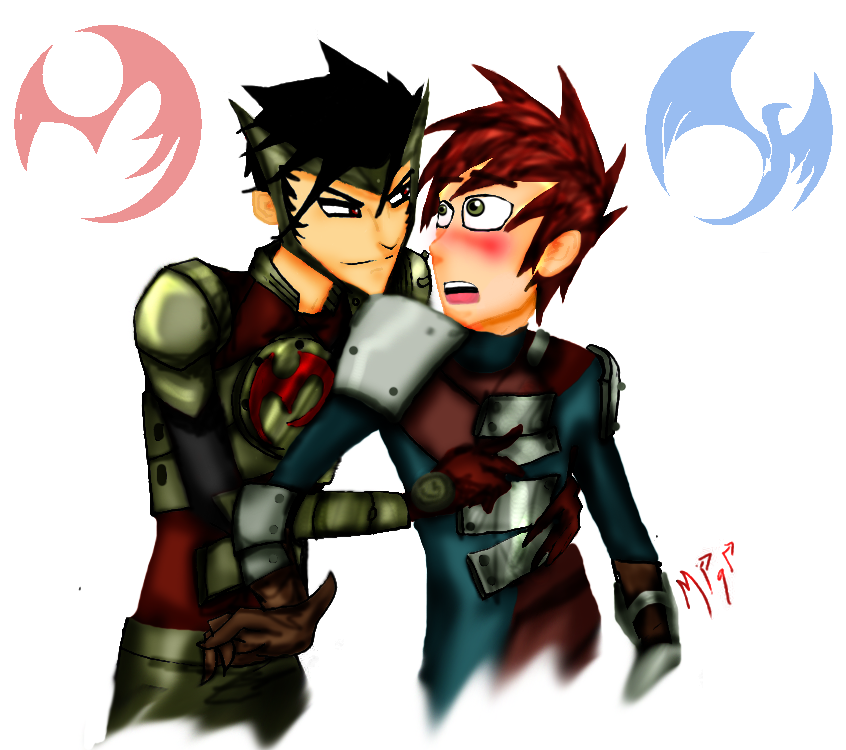Storm Hawks Dark Ace+Aerrow by Migime on DeviantArt