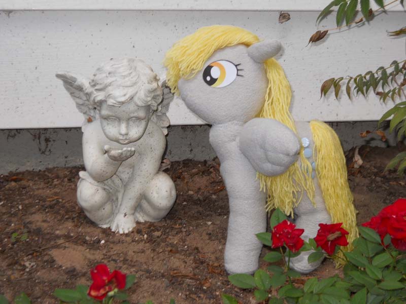 Derpy And The Angel By Eratosofcyrene On Deviantart