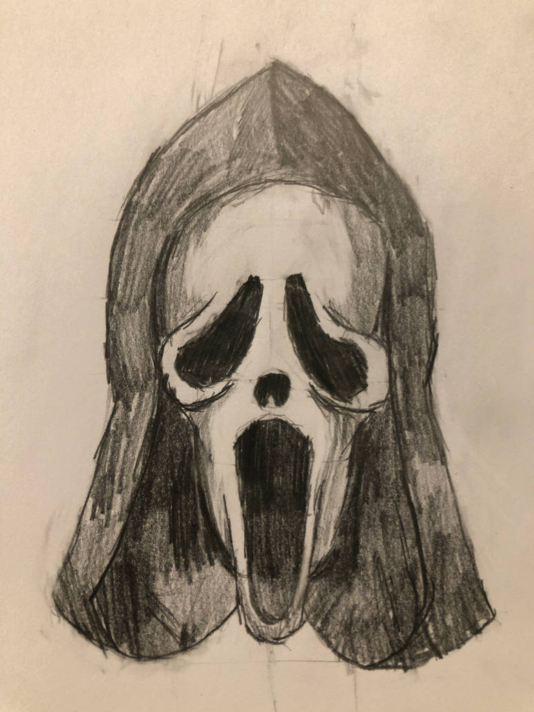 Ghostface Mask Sketch By Gravehenchmen88 On Deviantart