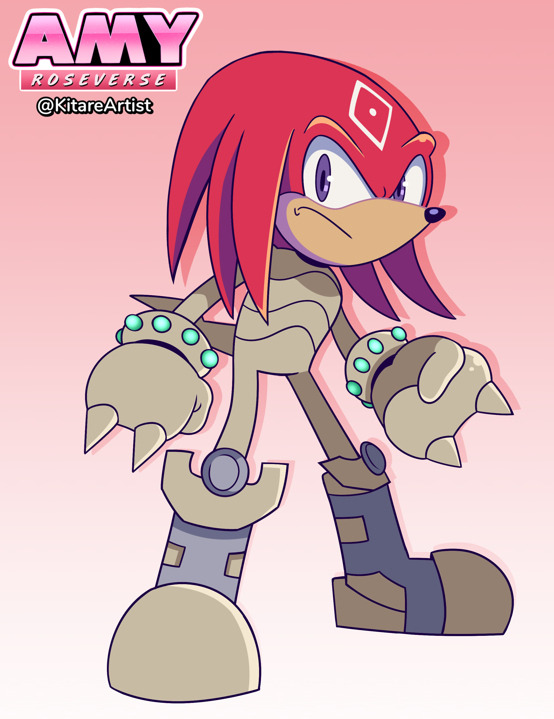 Knuckles - Roseverse AU by KitareHamakura on DeviantArt Knuckles - Roseverse AU by KitareHamakura on DeviantArt