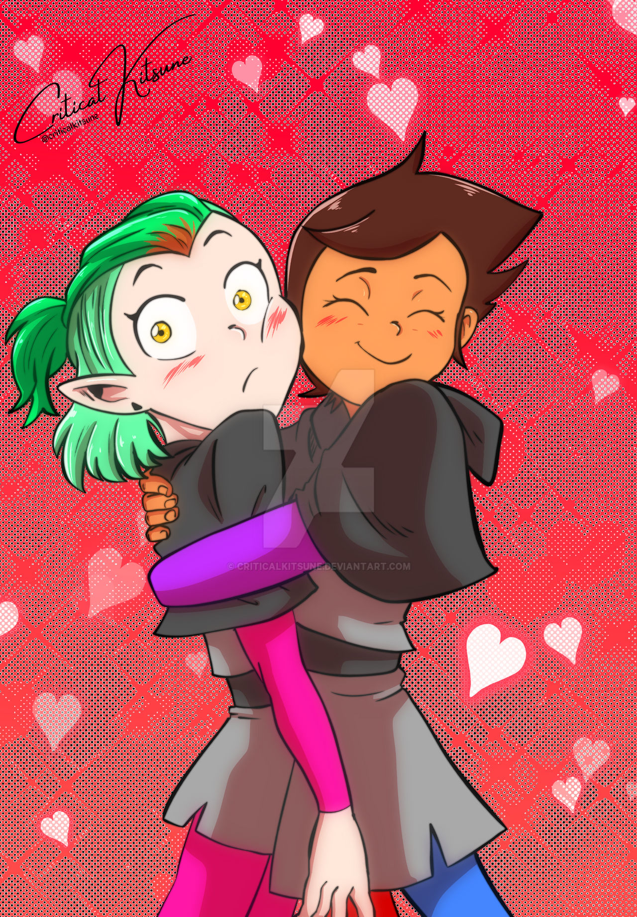 Luzamity Hug By Criticalkitsune On Deviantart