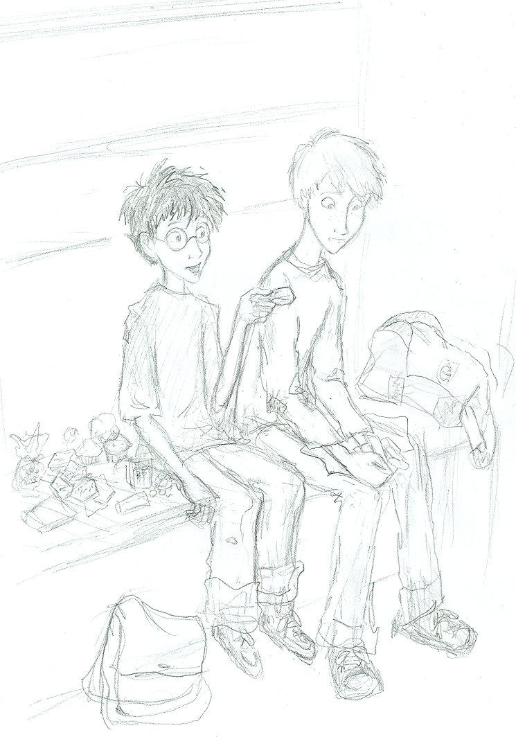 Harry And Ron On The Train By Hillnerd On Deviantart