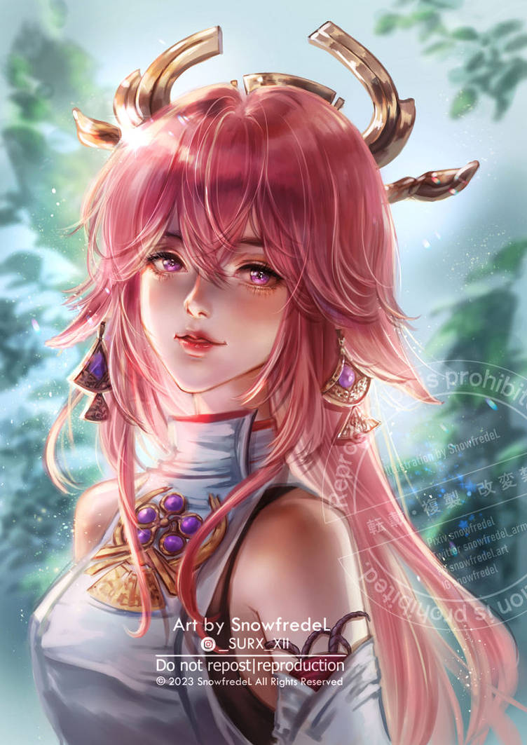 Yaemiko Genshin Impact P033 By Armelia On Deviantart