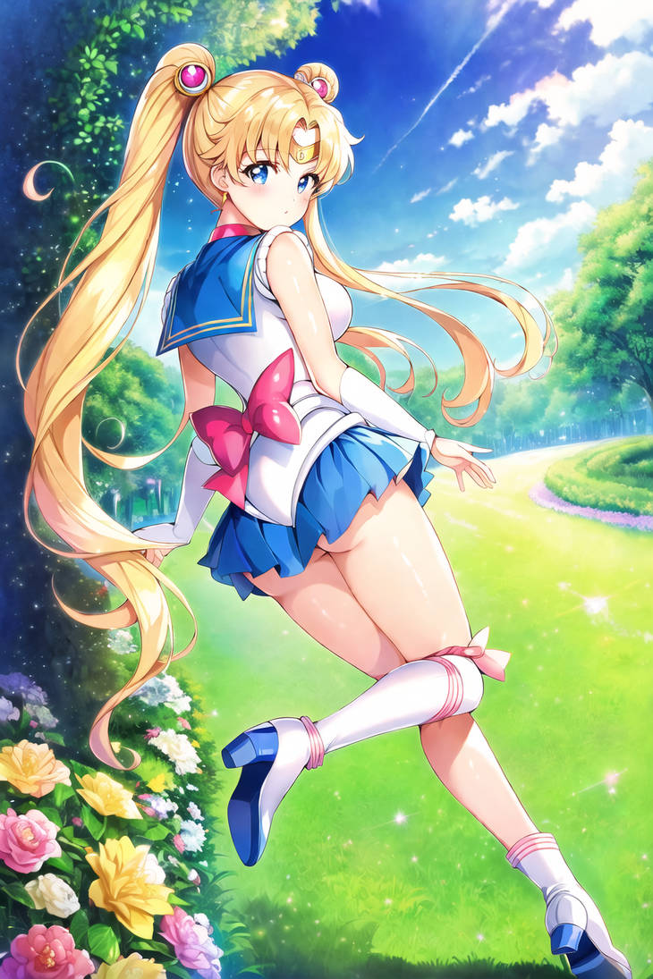 Sailor Moon Looking Back Full Body By Magicalberry 99 On Deviantart