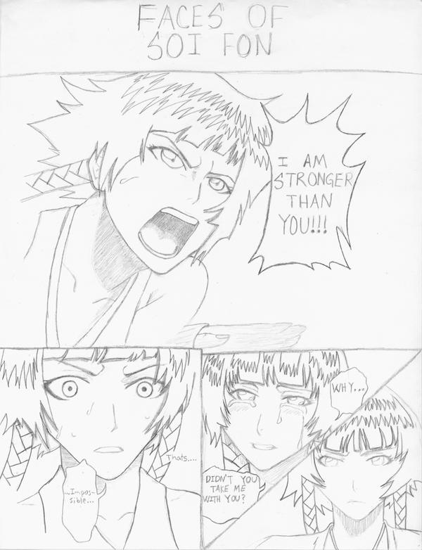 Faces of Soi Fon by dragon-wraith on DeviantArt