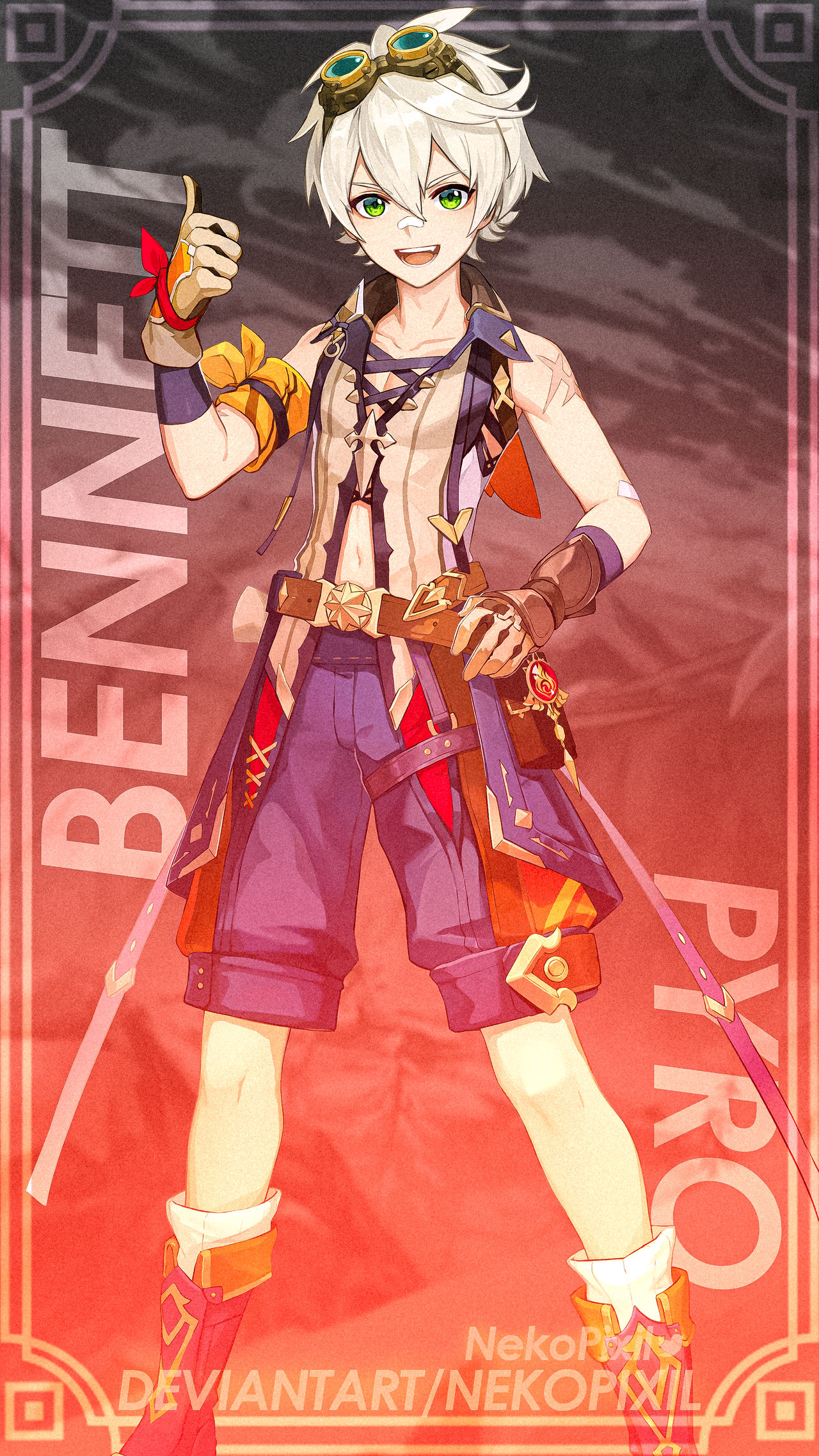 Genshin Impact Bennett Render By Nekopixil On Deviantart