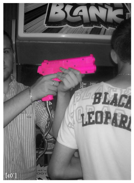 Murder with a pink gun by c0r4-c0rps on DeviantArt
