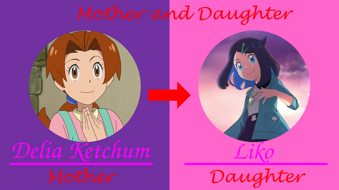 Delia And Liko As Mother And Daughter By Mangaanimechampion On Deviantart
