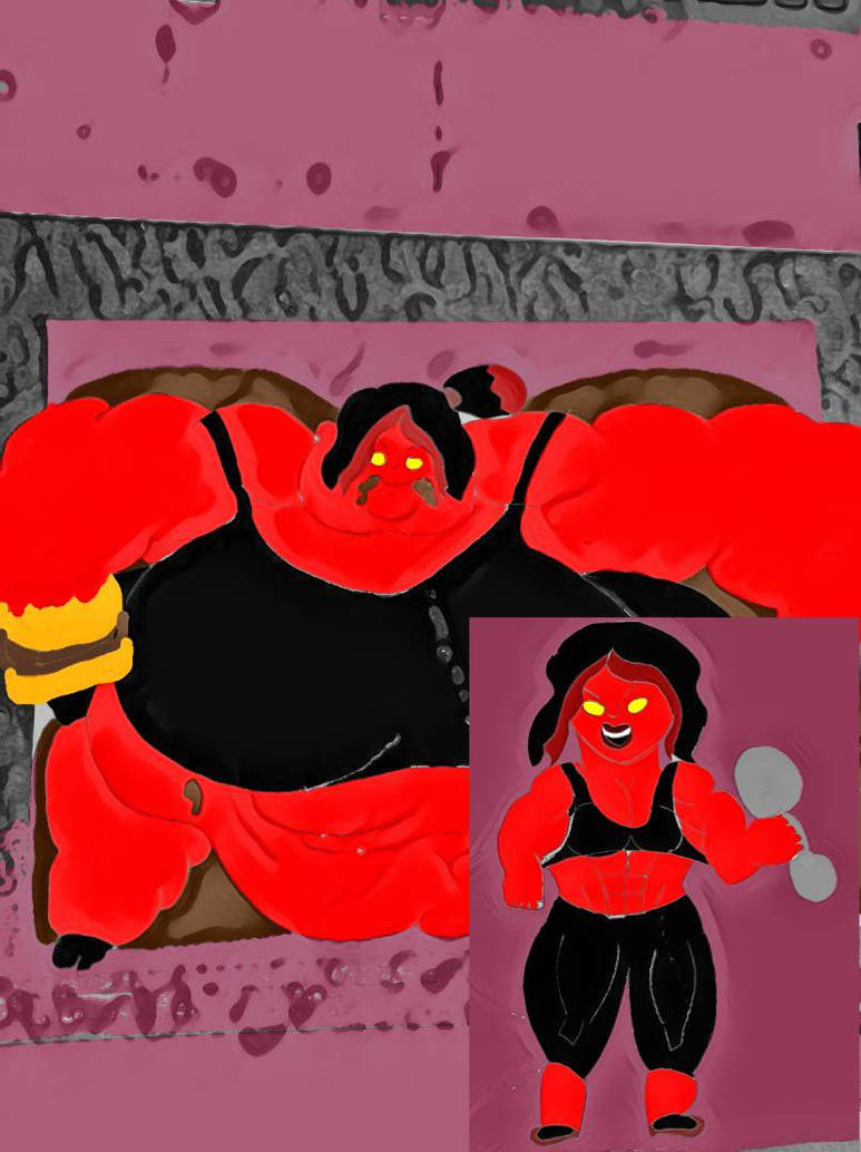 Red She Hulk Betty Ross From Jacked To Fat By Fatter75 On Deviantart