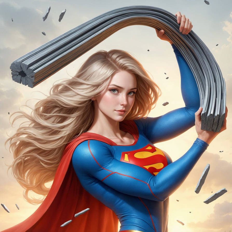 Supergirl Does Feel The Bending Steel 14 By Comingfromouterspace On