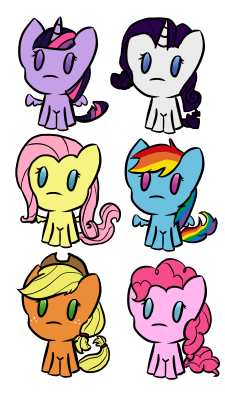 Mane Six Chibis by SketchyNix on DeviantArt Mane Six Chibis by SketchyNix on DeviantArt