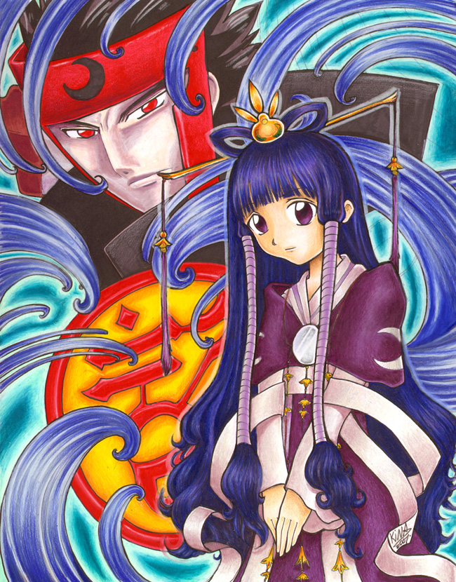 Tsubasa: Tomoyo and Kurogane by kina on DeviantArt