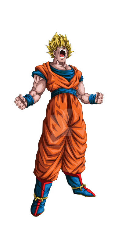 Goku Turning Super Saiyan By Crysisking2021 On Deviantart