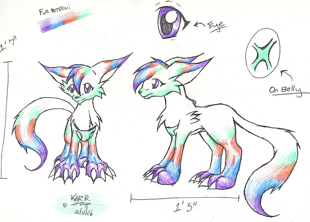 Ref. Sheet: Funky Feeshy by KitsuneDra on DeviantArt