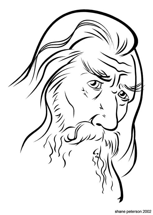 Simple Gandalf Drawing