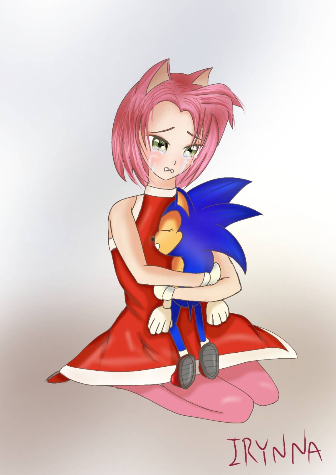Sonic X Amy Crying