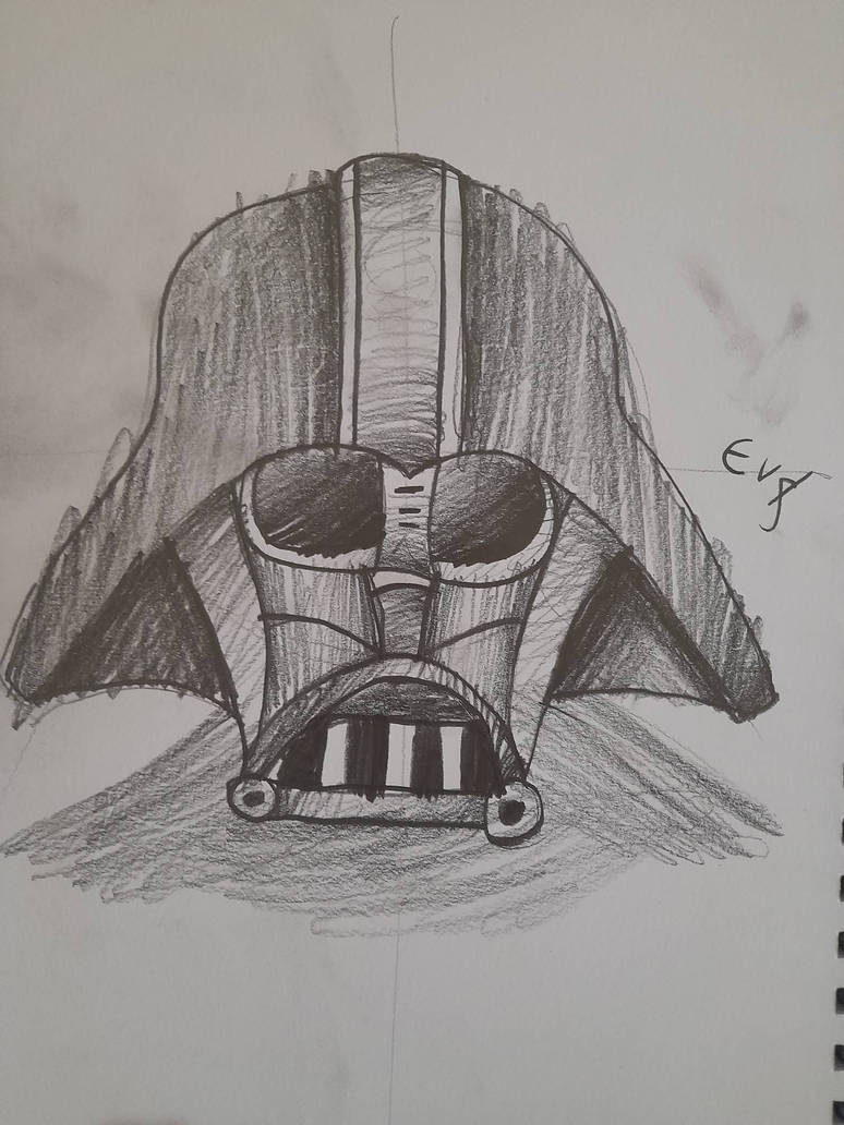 My Sketch Of Darth Vader Rip James By Evyoriginal On Deviantart